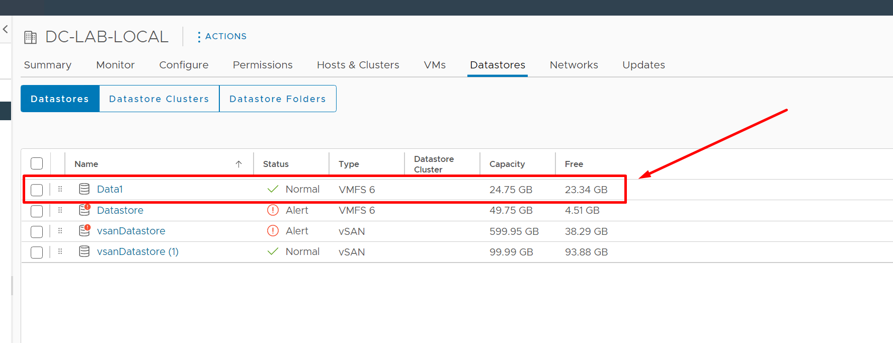 Adding multiple datastore in a single disk – My Experiences